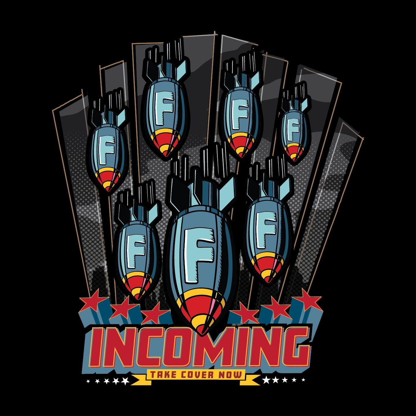 F-Bomb Incoming - T-Shirt – Rotten Dad